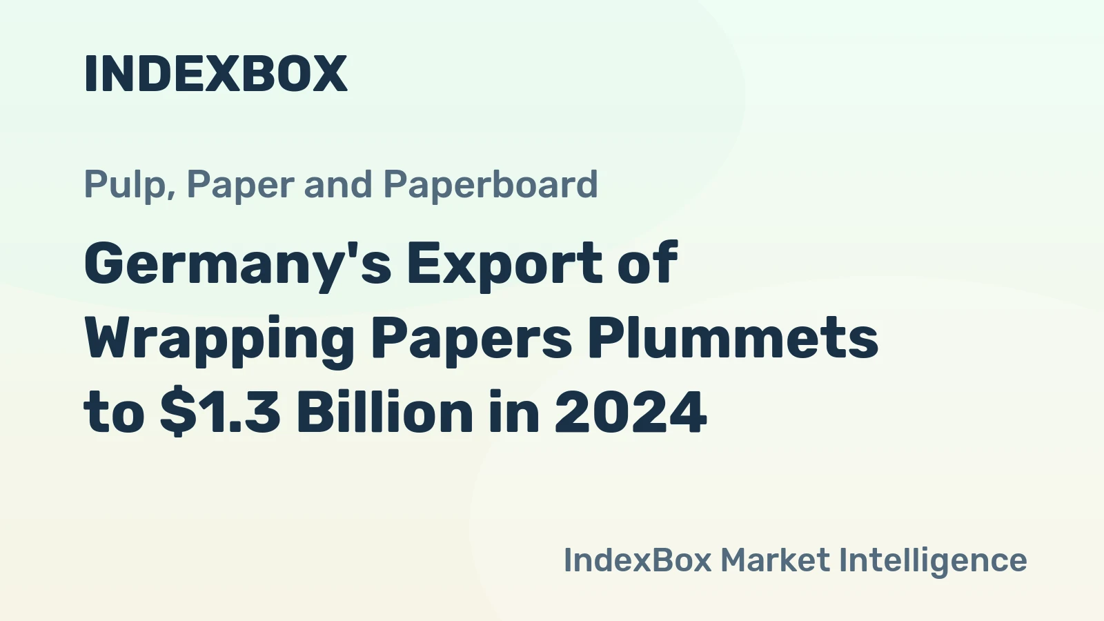 Germany's Export of Wrapping Papers Plummets to $1.3 Billion in 2024