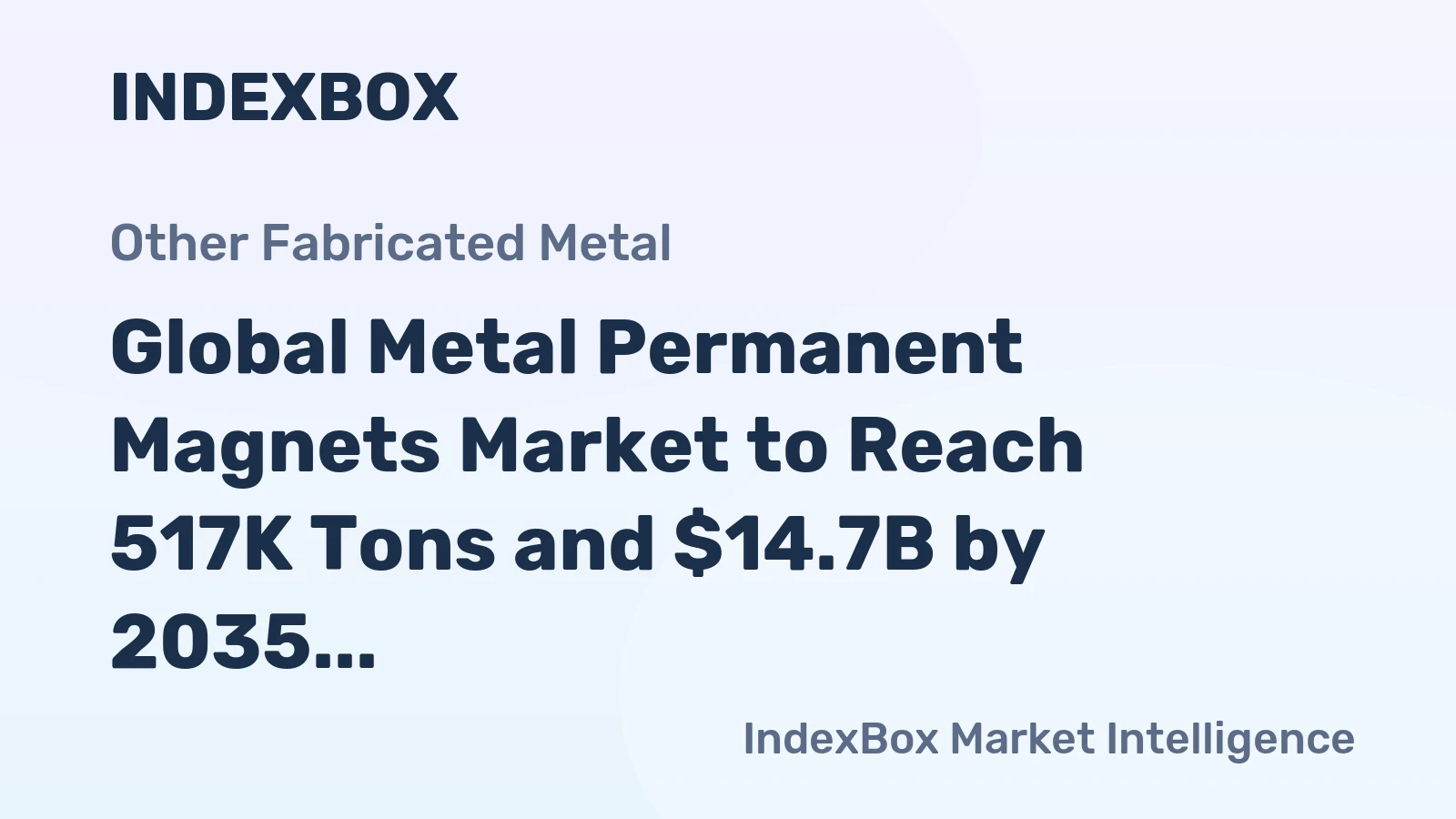 Global Metal Permanent Magnets Market to Reach 517K Tons and $14.7B by 2035