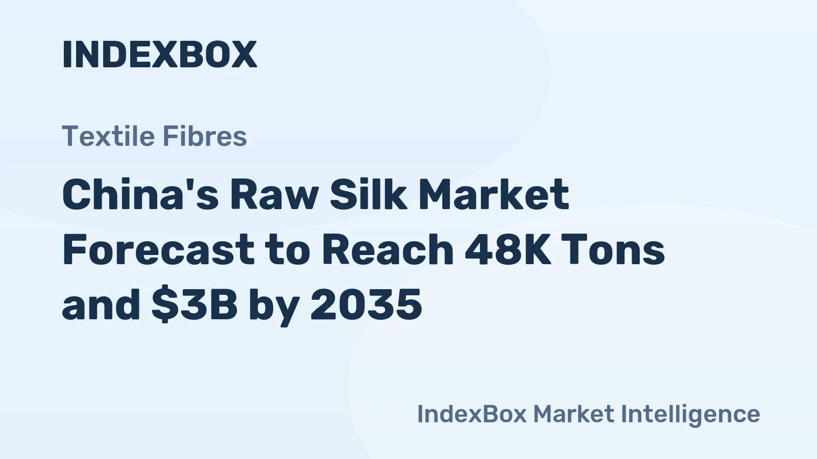 China's Raw Silk Market Forecast to Reach 48K Tons and $3B by 2035