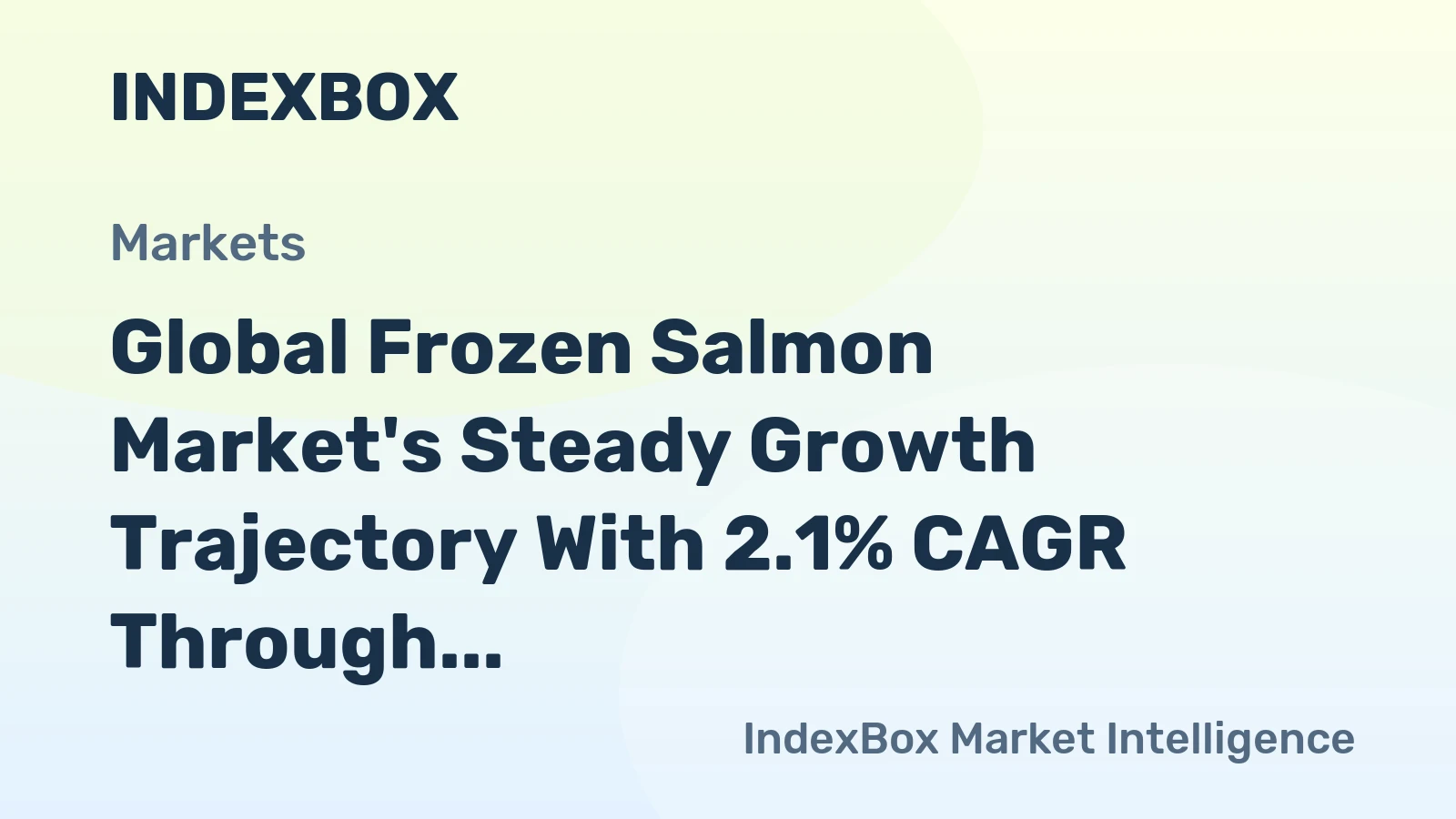 Global Frozen Salmon Market's Steady Growth Trajectory With 2.1% CAGR Through 2035