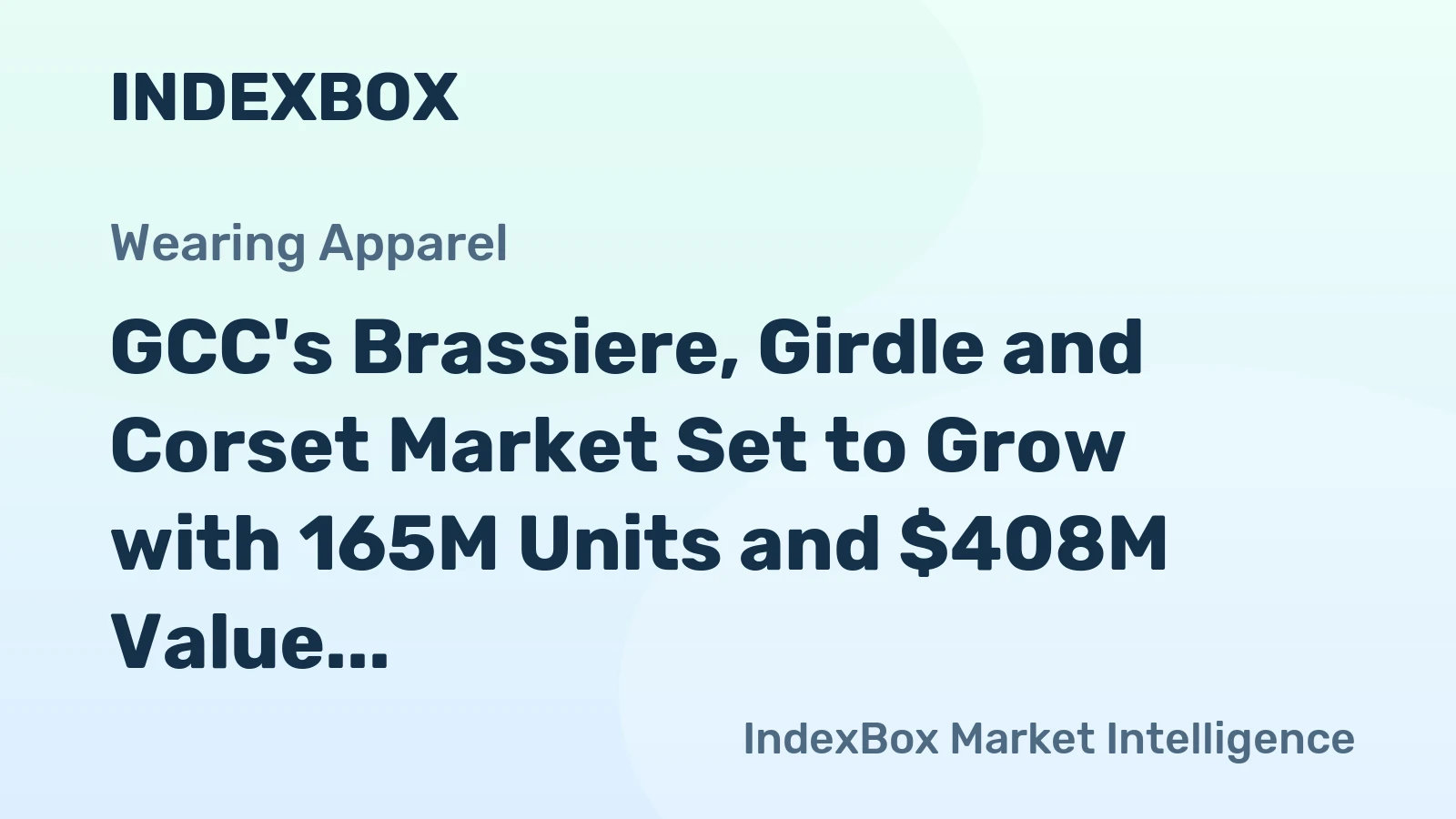 GCC's Brassiere, Girdle and Corset Market Set to Grow with 165M Units and $408M Value by 2035