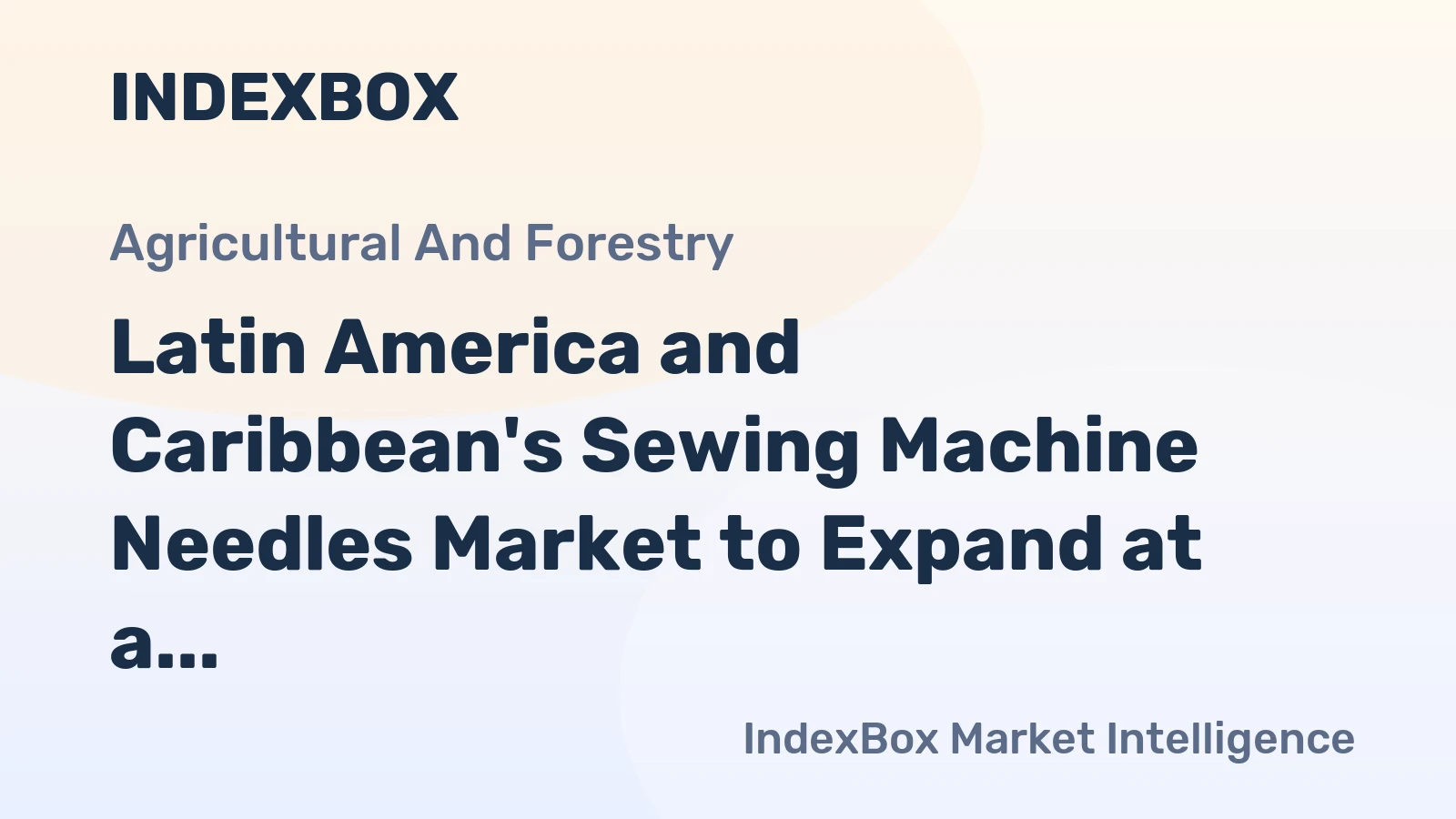 Latin America and Caribbean's Sewing Machine Needles Market to Expand at a CAGR of +0.2% from 2024 to 2035