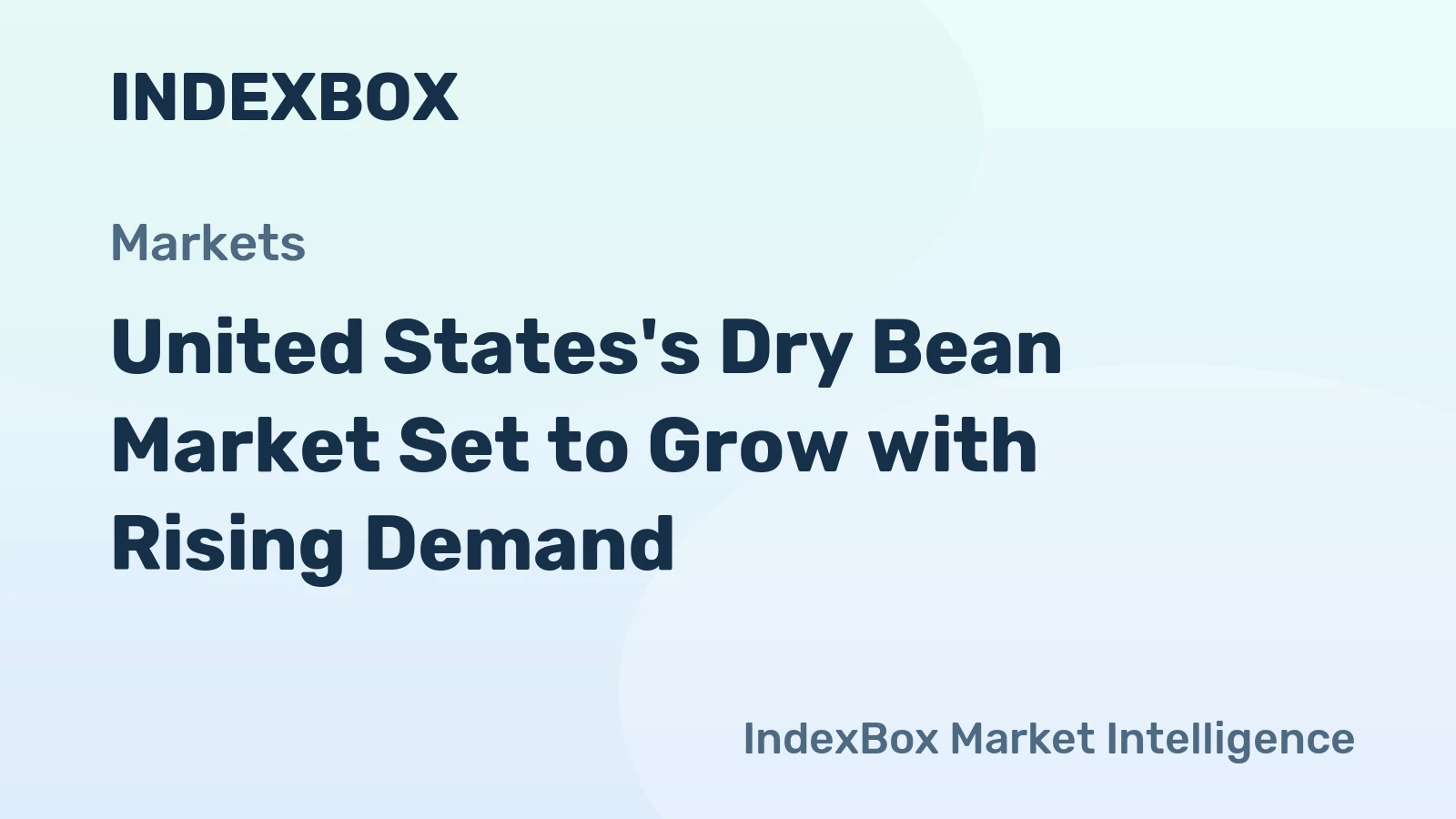United States's Dry Bean Market Set to Grow with Rising Demand