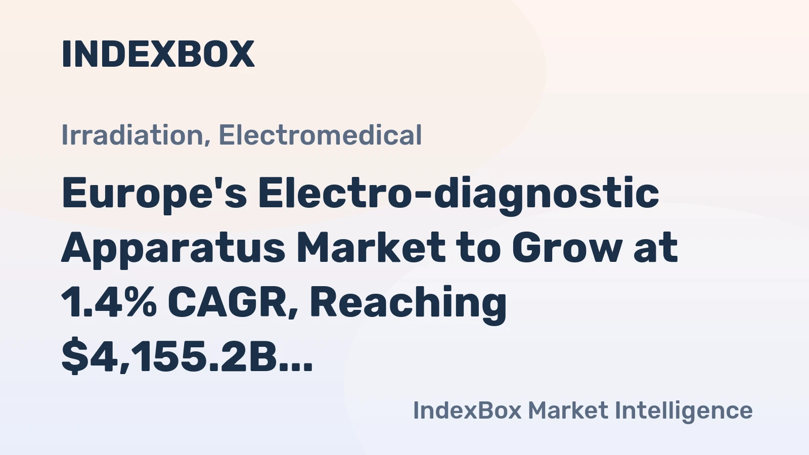 Europe's Electro-diagnostic Apparatus Market to Grow at 1.4% CAGR, Reaching $4,155.2B by 2035