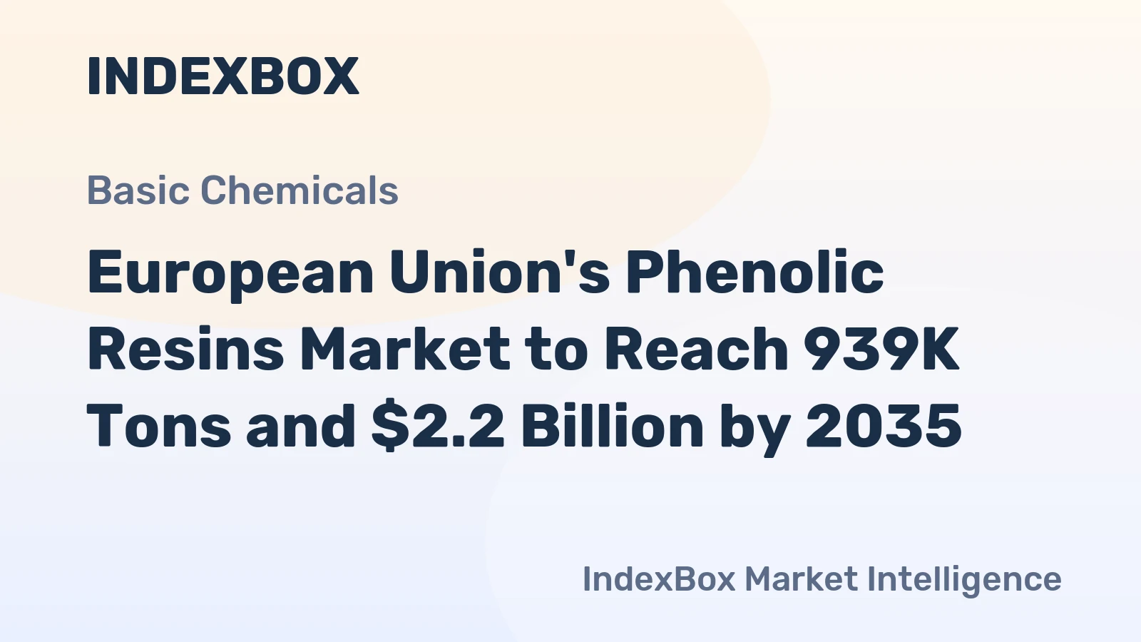 European Union's Phenolic Resins Market to Reach 939K Tons and $2.2 Billion by 2035