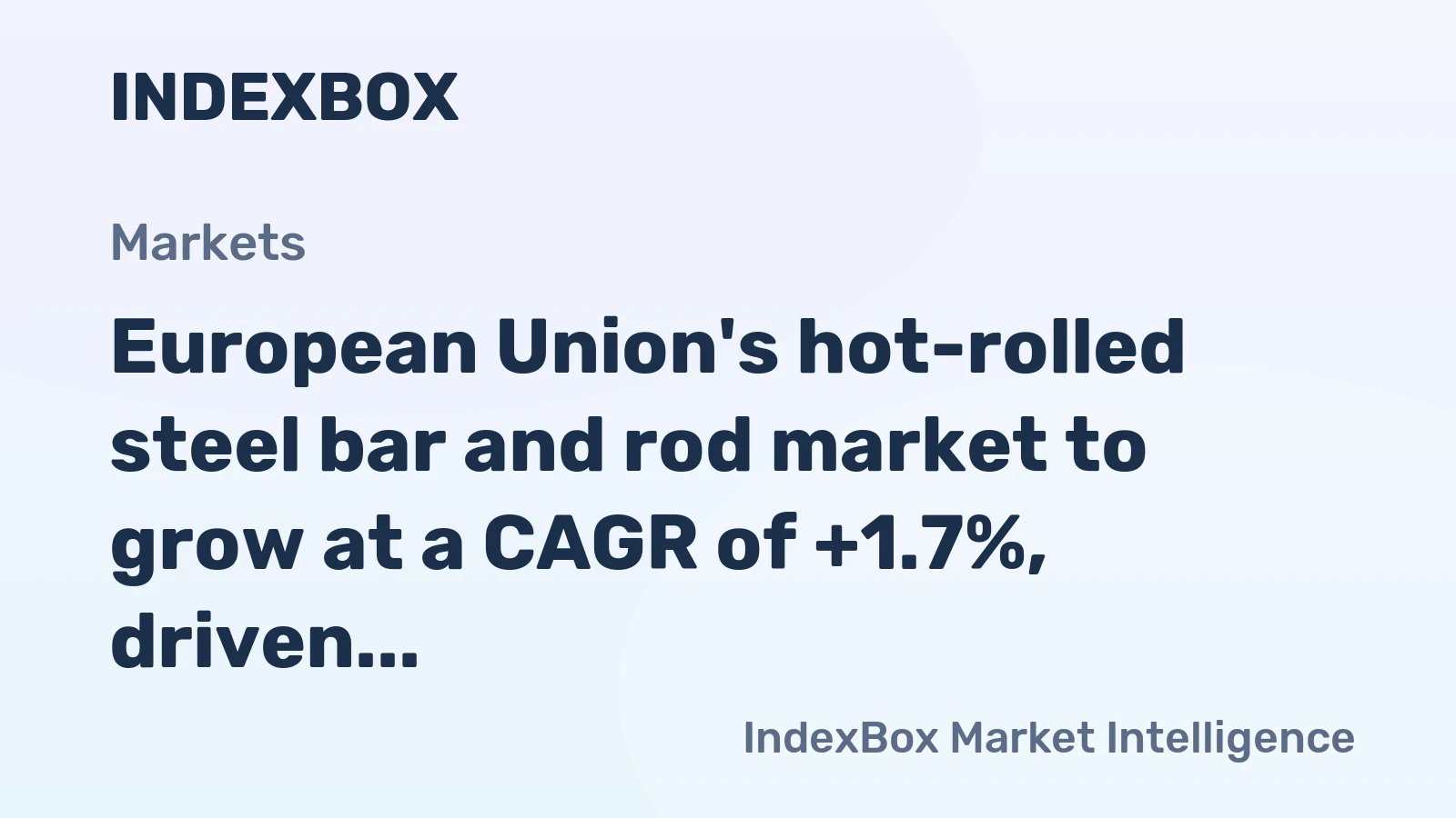 European Union's hot-rolled steel bar and rod market to grow at a CAGR of +1.7%, driven by rising demand, reaching 34M tons by 2035.