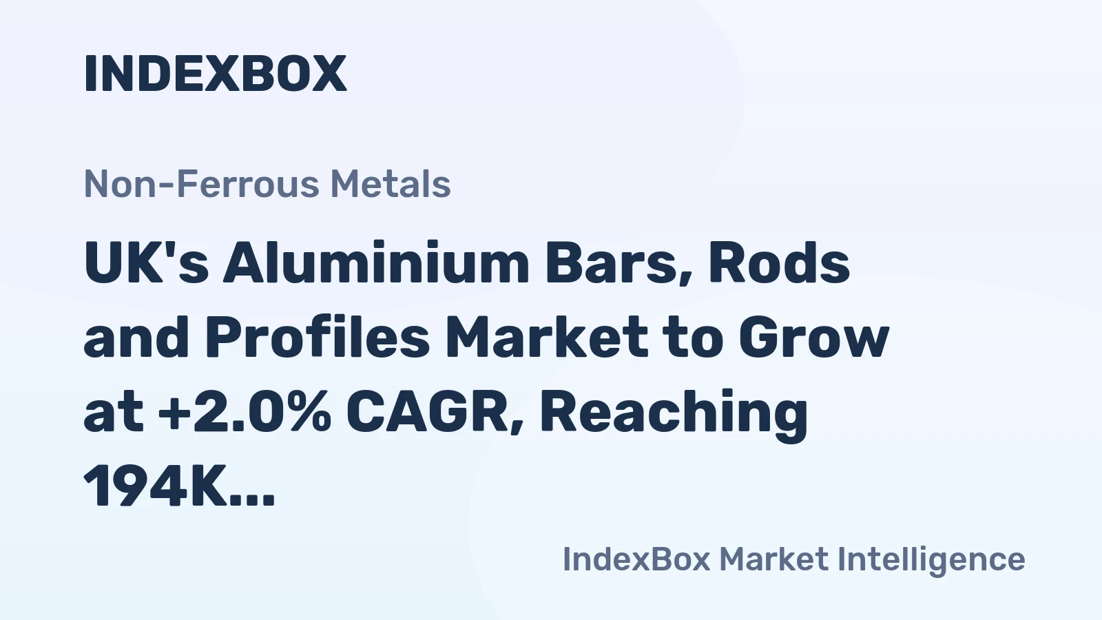 UK's Aluminium Bars, Rods and Profiles Market to Grow at +2.0% CAGR, Reaching 194K Tons by 2035