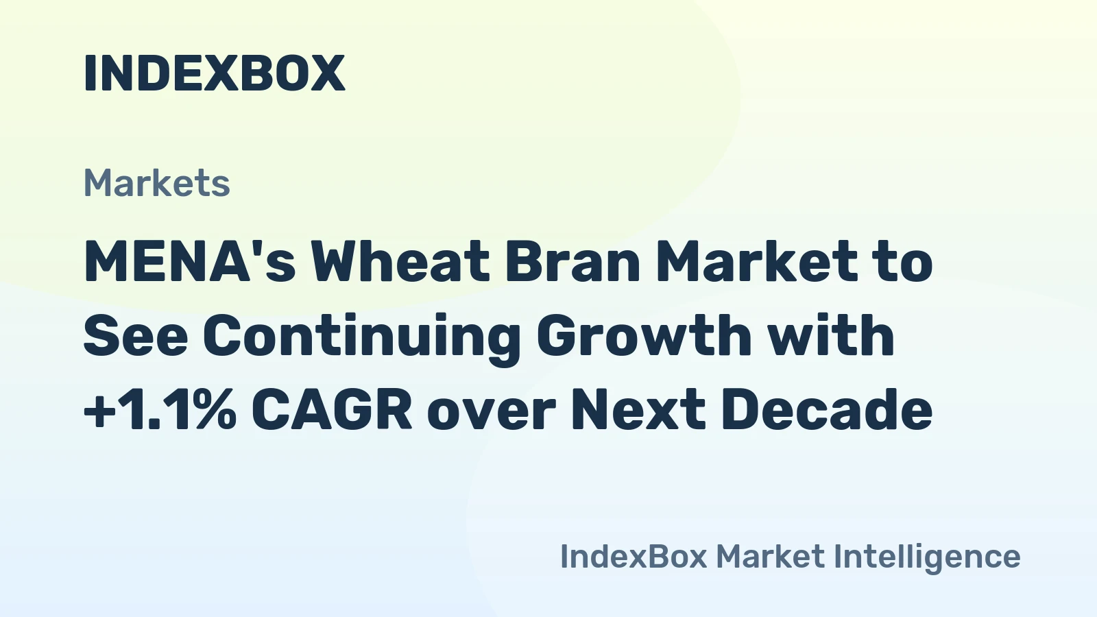 MENA's Wheat Bran Market to See Continuing Growth with +1.1% CAGR over Next Decade