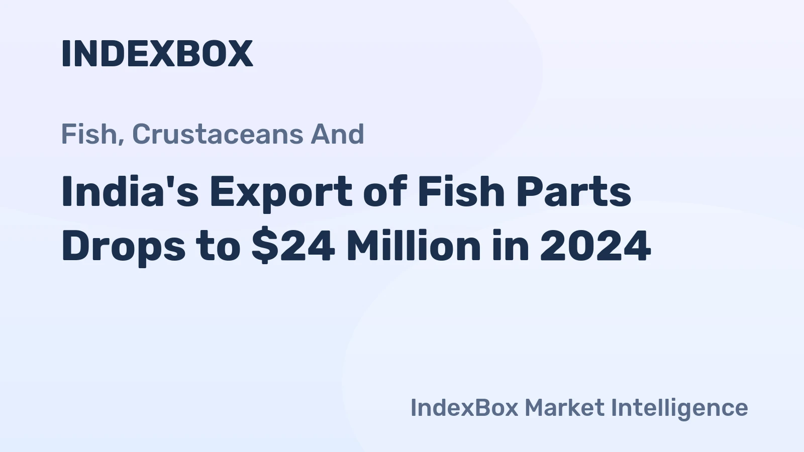 India's Export of Fish Parts Drops to $24 Million in 2024