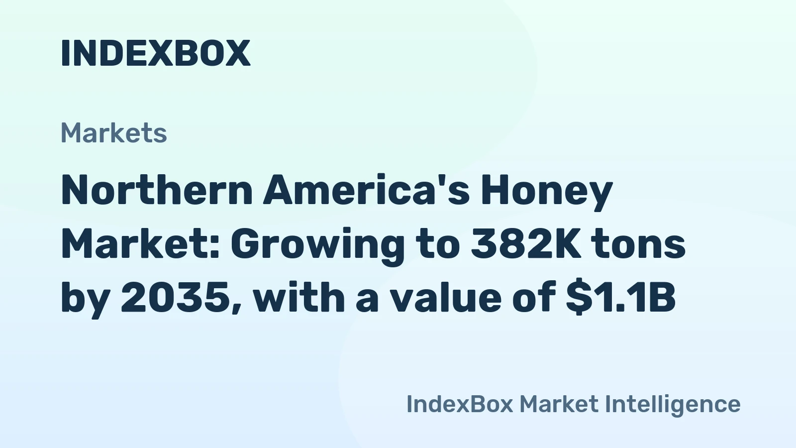 Northern America's Honey Market: Growing to 382K tons by 2035, with a value of $1.1B