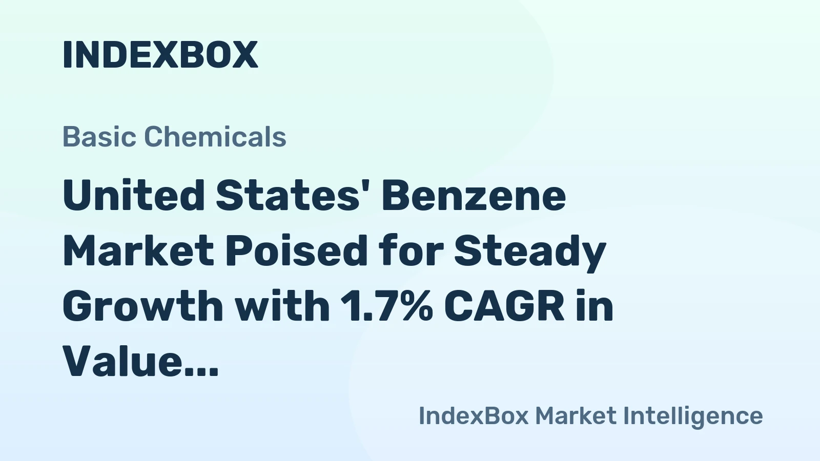 United States' Benzene Market Poised for Steady Growth with 1.7% CAGR in Value