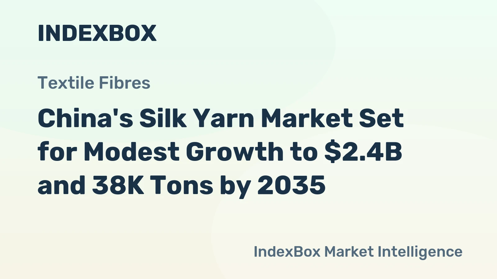 China's Silk Yarn Market Set for Modest Growth to $2.4B and 38K Tons by 2035
