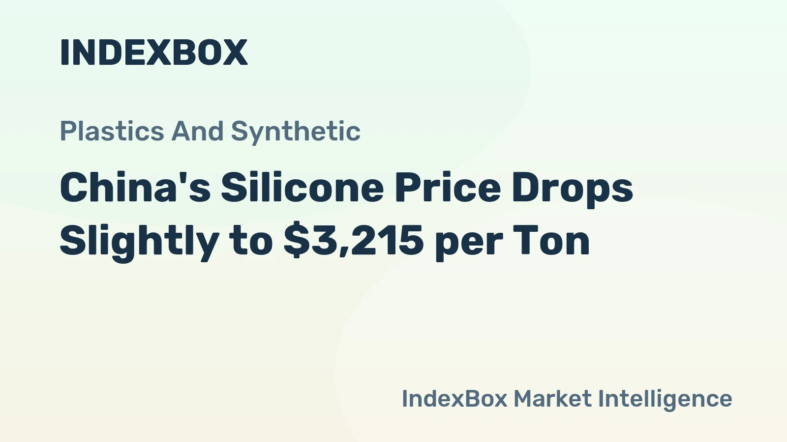 China's Silicone Price Drops Slightly to $3,215 per Ton