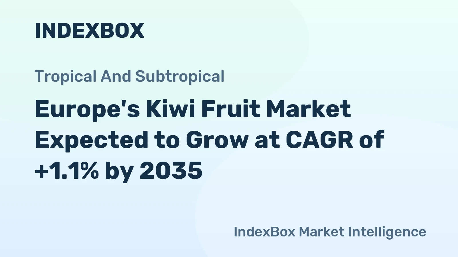 Europe's Kiwi Fruit Market Expected to Grow at CAGR of +1.1% by 2035