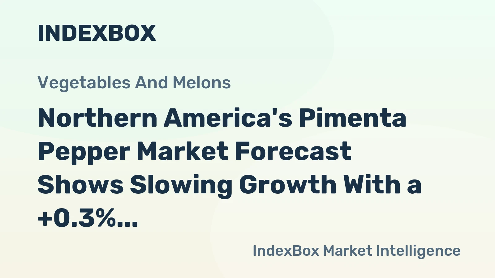 Northern America's Pimenta Pepper Market Forecast Shows Slowing Growth With a +0.3% Volume CAGR Through 2035
