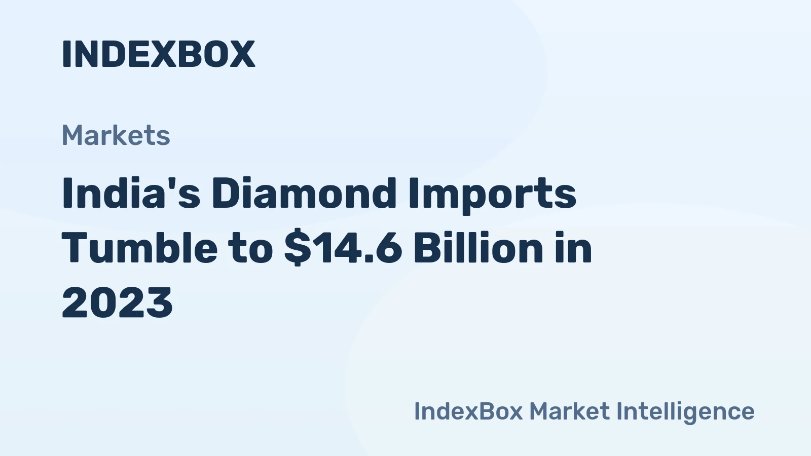India's Diamond Imports Tumble to $14.6 Billion in 2023