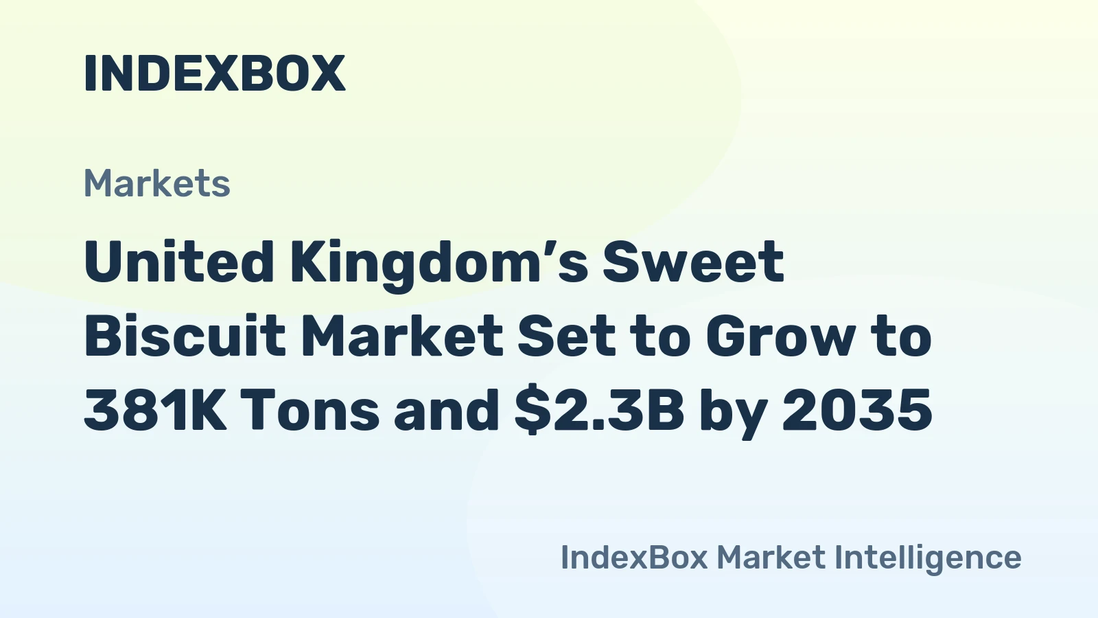 United Kingdom’s Sweet Biscuit Market Set to Grow to 381K Tons and $2.3B by 2035