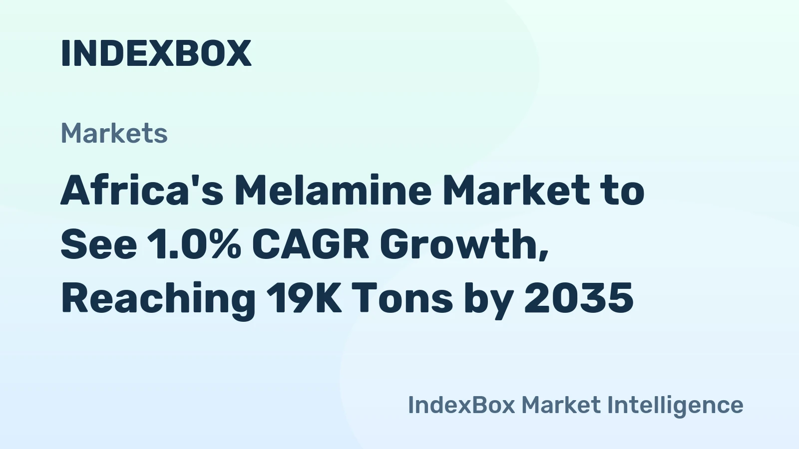 Africa's Melamine Market to See 1.0% CAGR Growth, Reaching 19K Tons by 2035