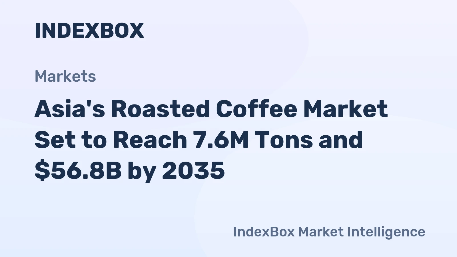 Asia's Roasted Coffee Market Set to Reach 7.6M Tons and $56.8B by 2035