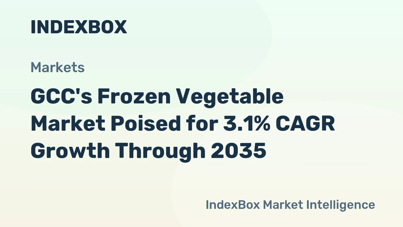 GCC's Frozen Vegetable Market Poised for 3.1% CAGR Growth Through 2035