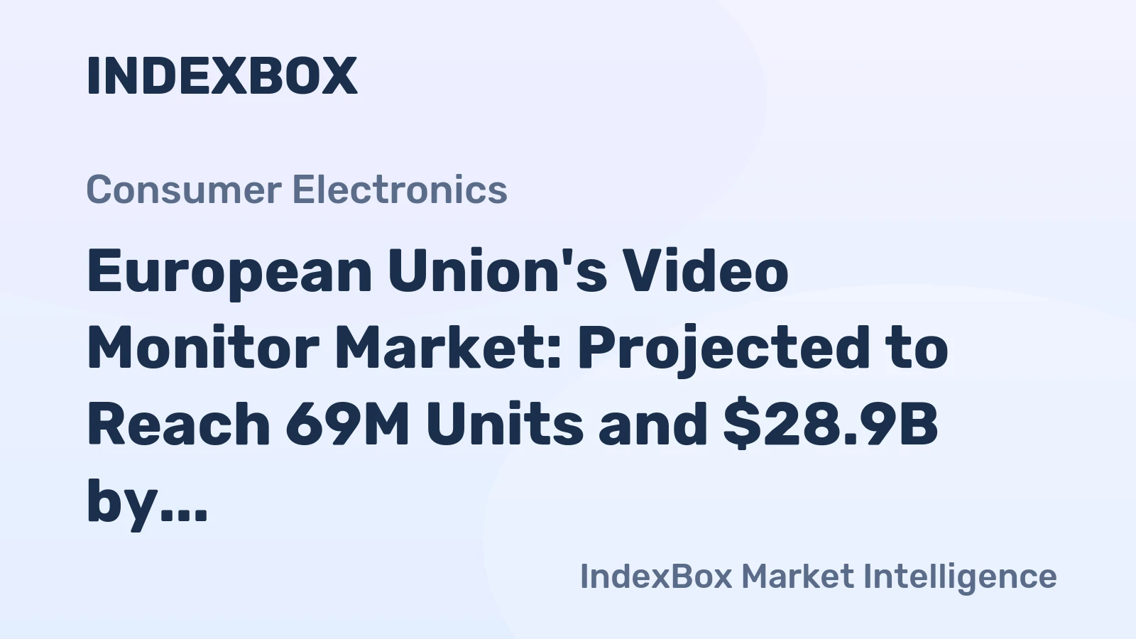 European Union's Video Monitor Market: Projected to Reach 69M Units and $28.9B by 2035
