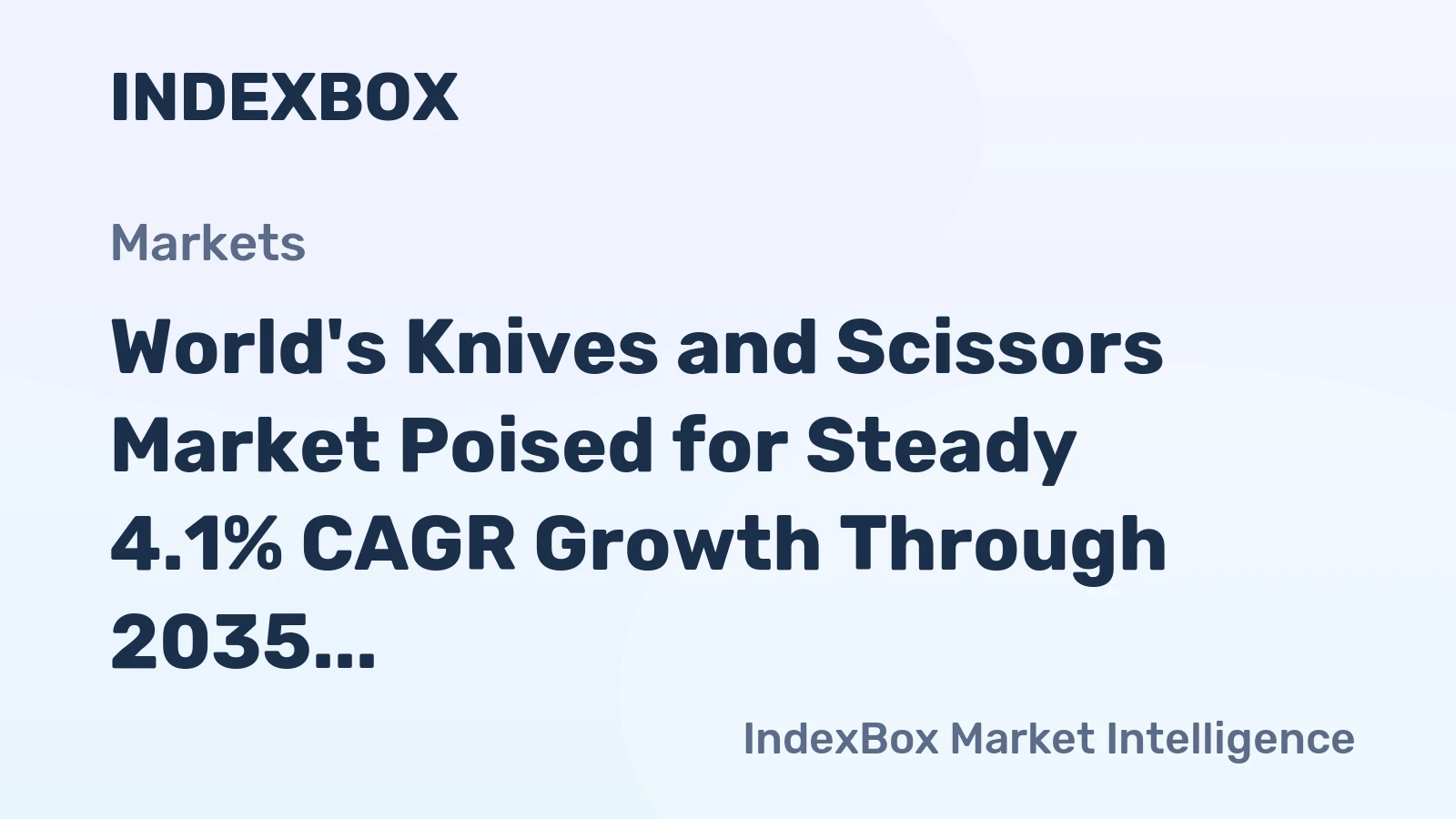World's Knives and Scissors Market Poised for Steady 4.1% CAGR Growth Through 2035