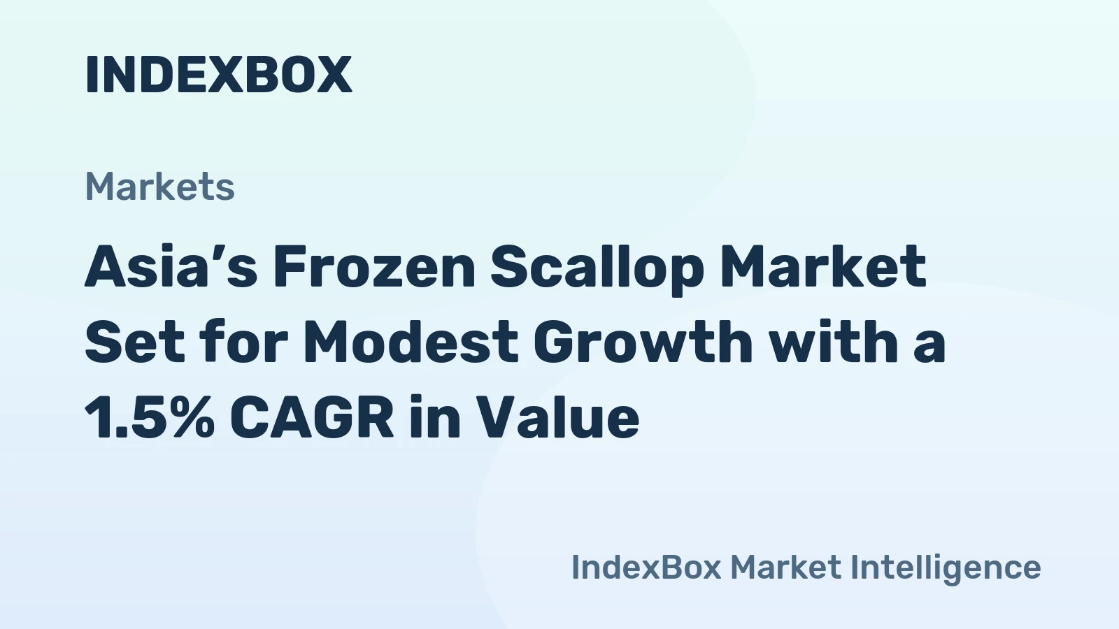 Asia’s Frozen Scallop Market Set for Modest Growth with a 1.5% CAGR in Value