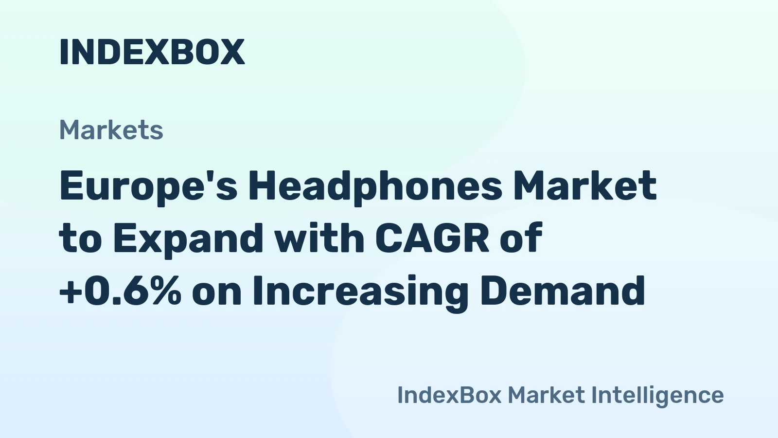 Europe's Headphones Market to Expand with CAGR of +0.6% on Increasing Demand
