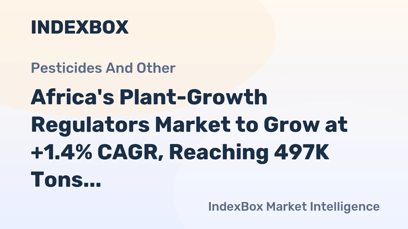 Africa's Plant-Growth Regulators Market to Grow at +1.4% CAGR, Reaching 497K Tons by 2035