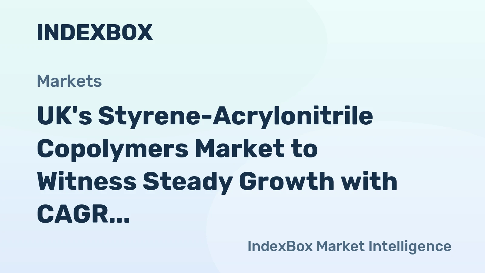 UK's Styrene-Acrylonitrile Copolymers Market to Witness Steady Growth with CAGR of +2.0% Over Next Decade