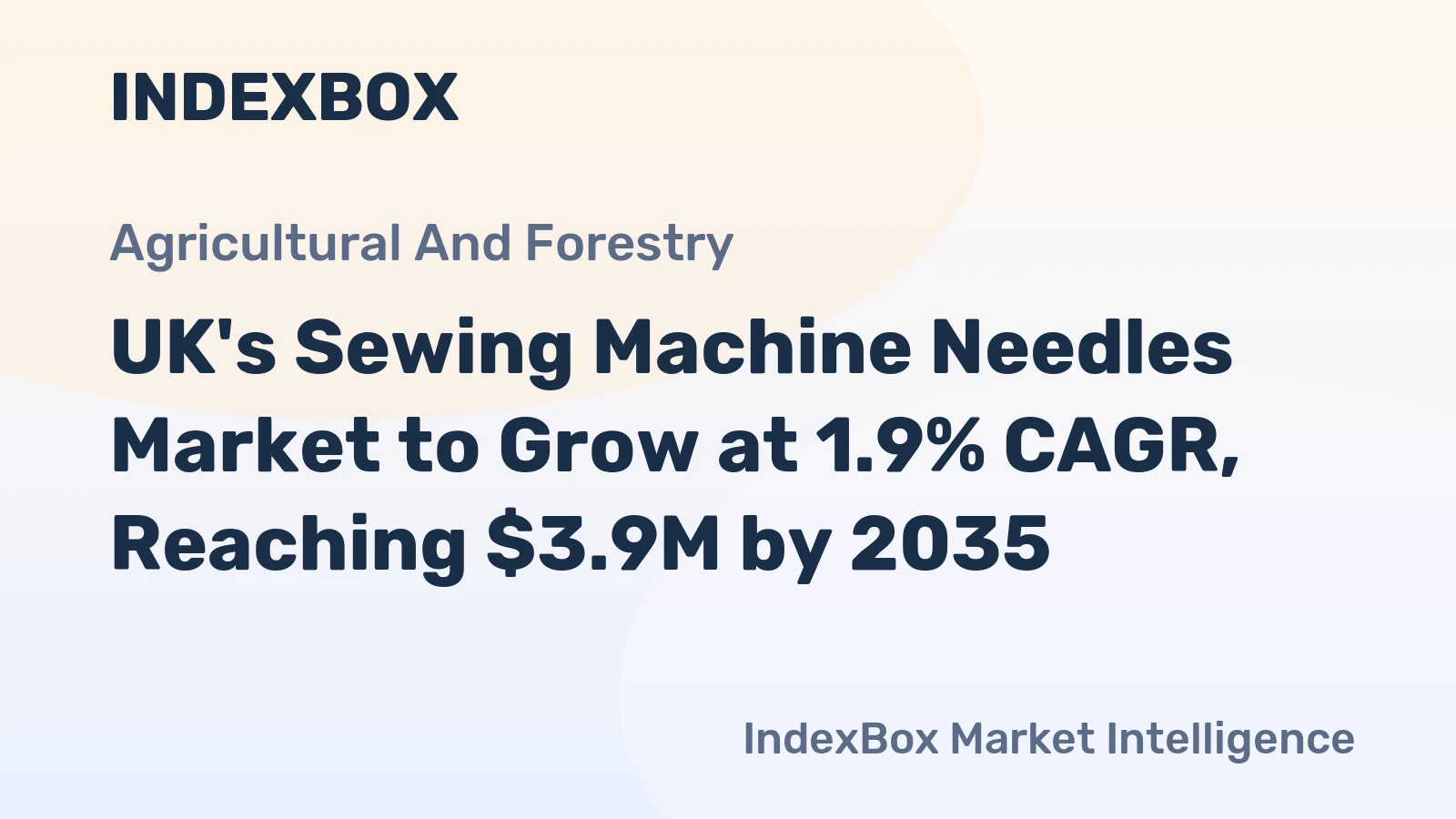 UK's Sewing Machine Needles Market to Grow at 1.9% CAGR, Reaching $3.9M by 2035