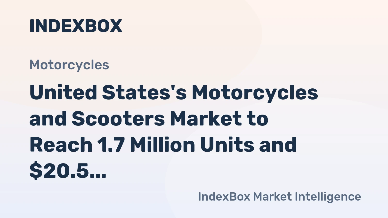 United States's Motorcycles and Scooters Market to Reach 1.7 Million Units and $20.5 Billion by 2035