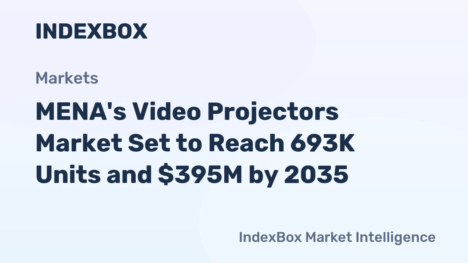 MENA's Video Projectors Market Set to Reach 693K Units and $395M by 2035