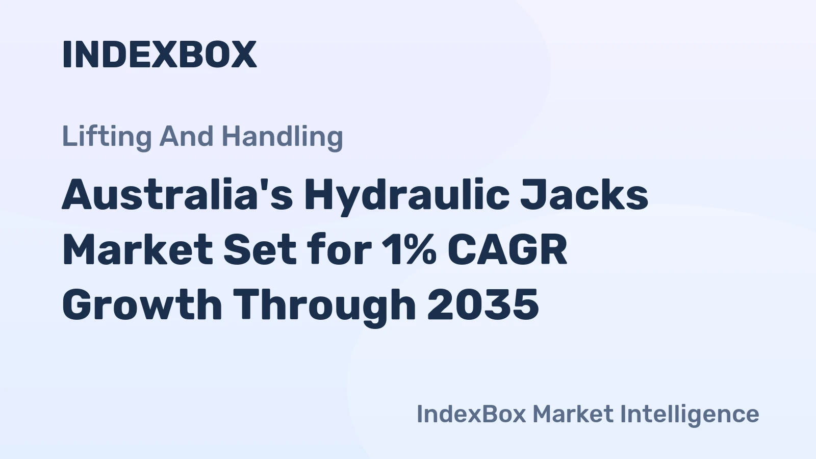 Australia's Hydraulic Jacks Market Set for 1% CAGR Growth Through 2035