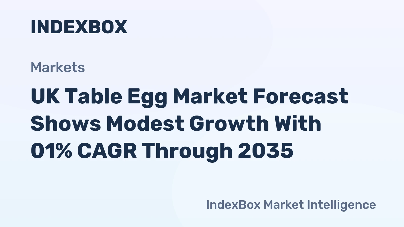 UK Table Egg Market Forecast Shows Modest Growth With 01% CAGR Through 2035
