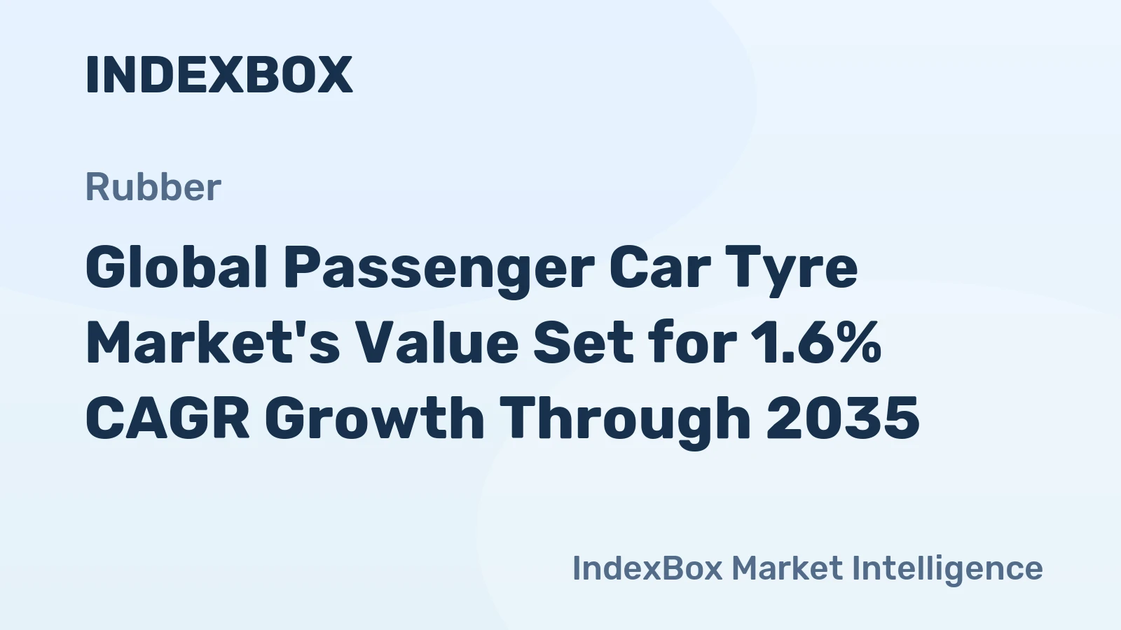 Global Passenger Car Tyre Market's Value Set for 1.6% CAGR Growth Through 2035