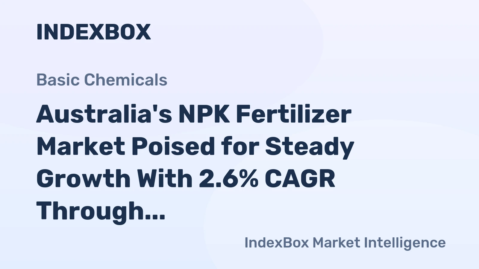 Australia's NPK Fertilizer Market Poised for Steady Growth With 2.6% CAGR Through 2035