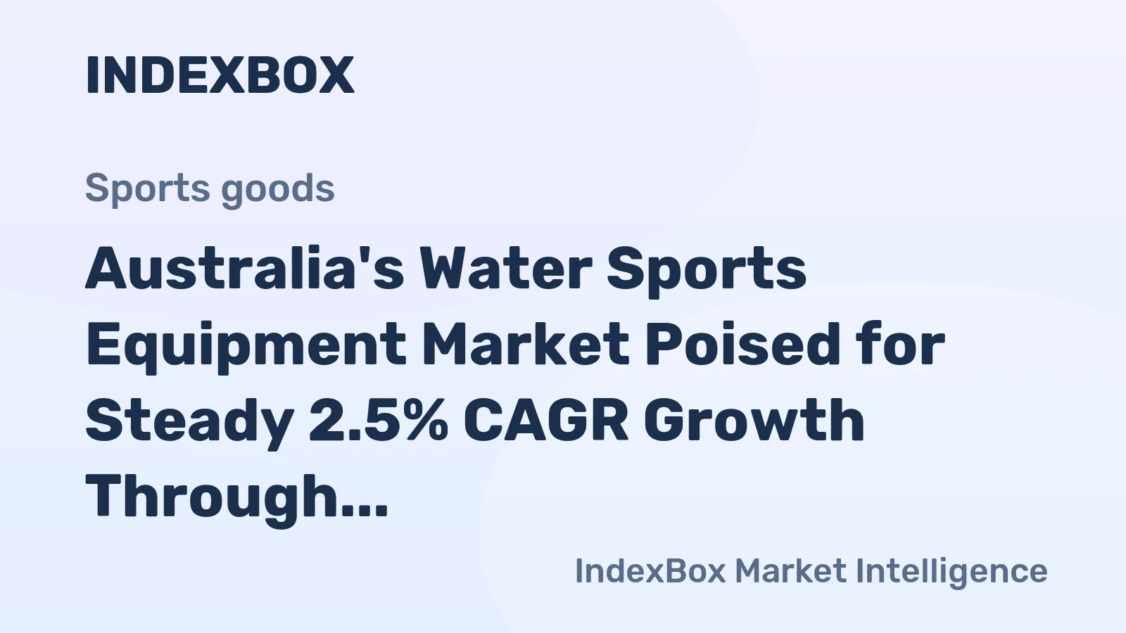 Australia's Water Sports Equipment Market Poised for Steady 2.5% CAGR Growth Through 2035