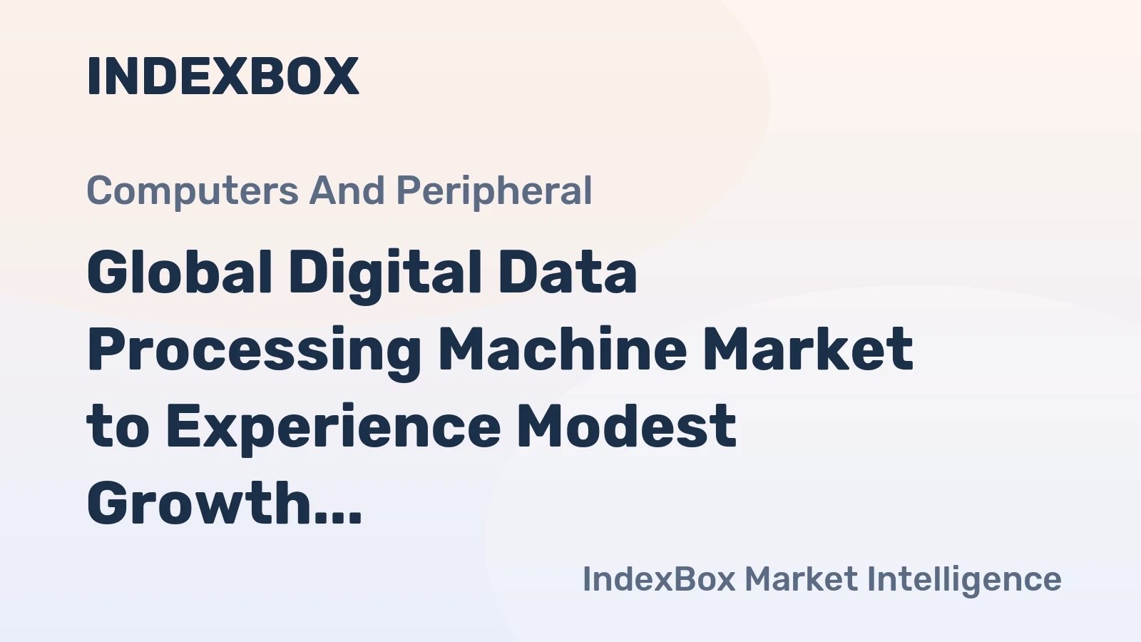 Global Digital Data Processing Machine Market to Experience Modest Growth, with CAGR of +1.9%, Reaching 32M Units by 2035