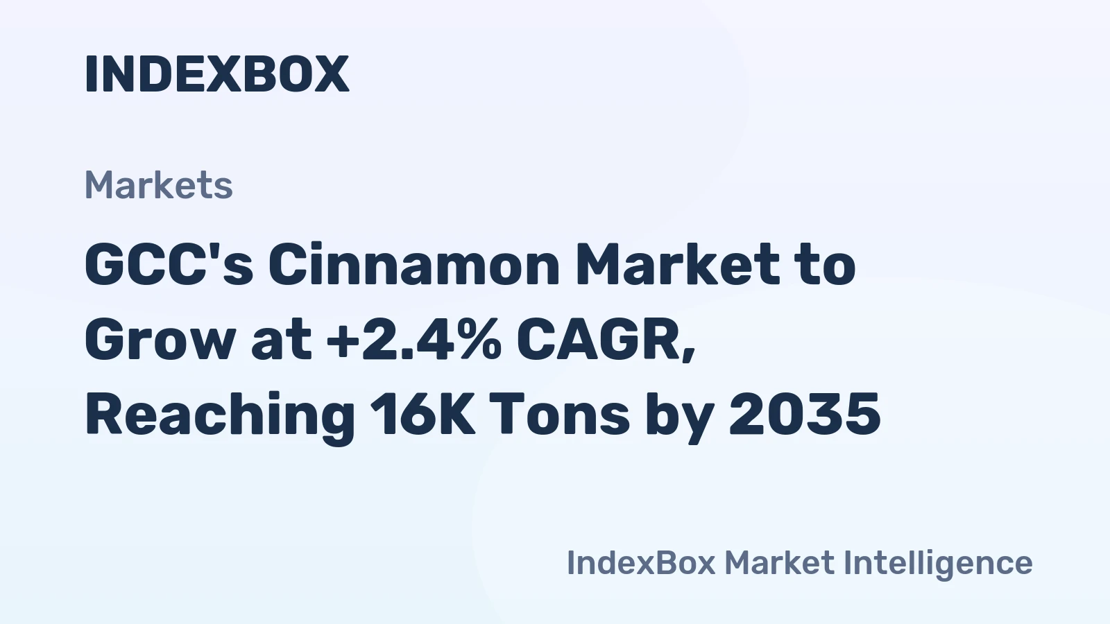 GCC's Cinnamon Market to Grow at +2.4% CAGR, Reaching 16K Tons by 2035