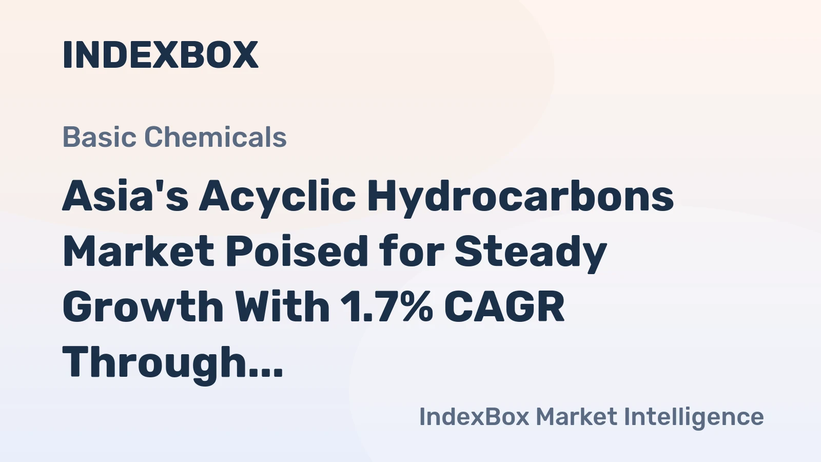 Asia's Acyclic Hydrocarbons Market Poised for Steady Growth With 1.7% CAGR Through 2035