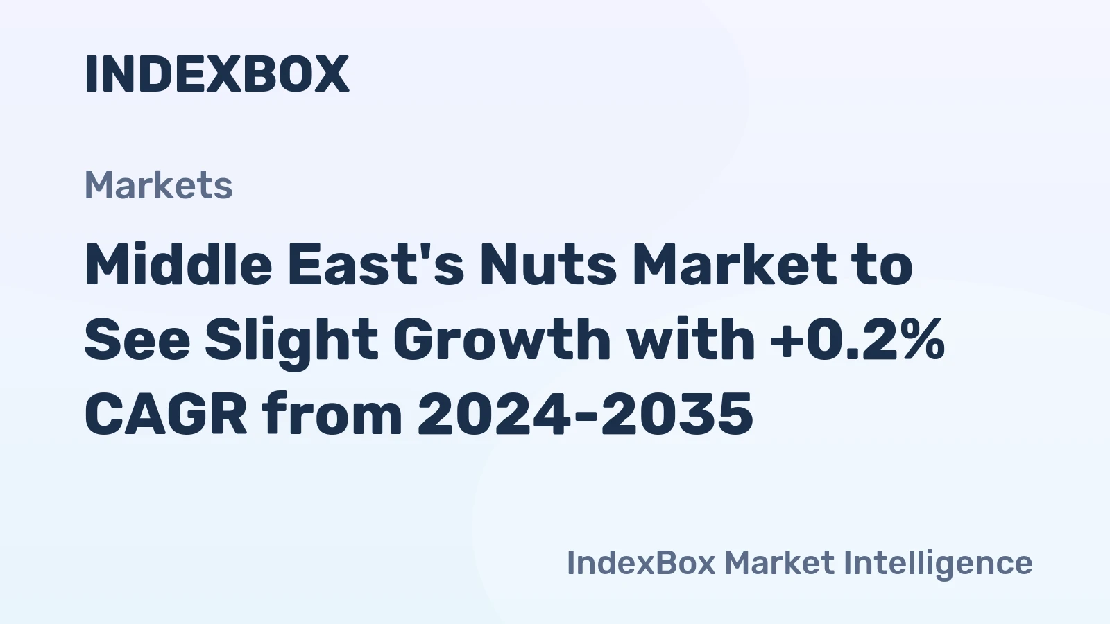Middle East's Nuts Market to See Slight Growth with +0.2% CAGR from 2024-2035