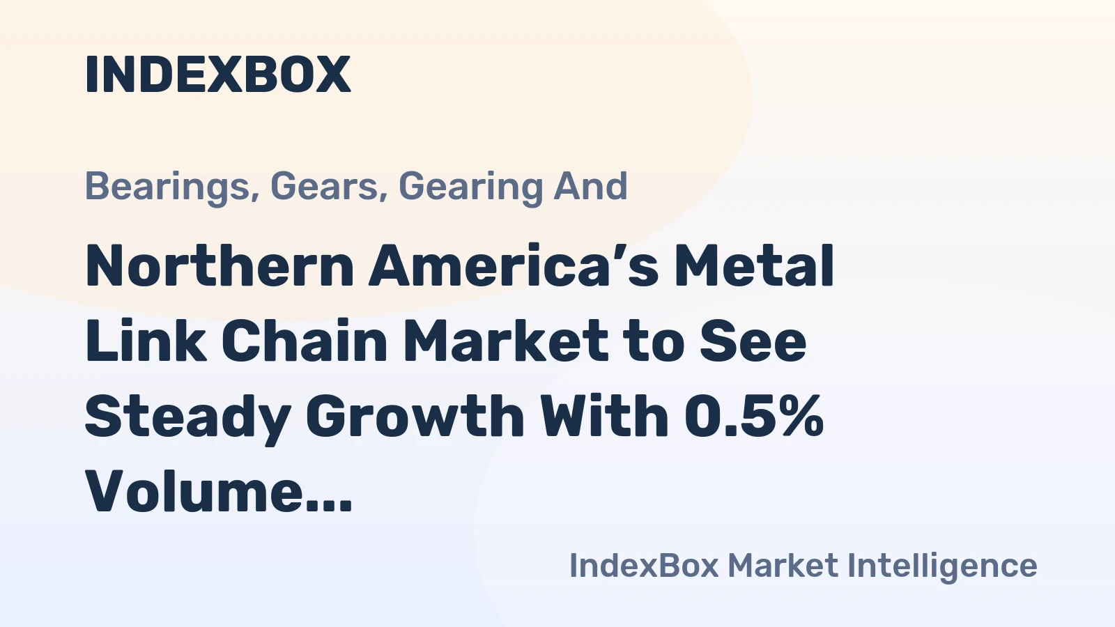 Northern America’s Metal Link Chain Market to See Steady Growth With 0.5% Volume CAGR