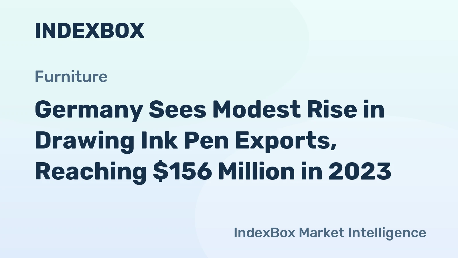 Germany Sees Modest Rise in Drawing Ink Pen Exports, Reaching $156 Million in 2023