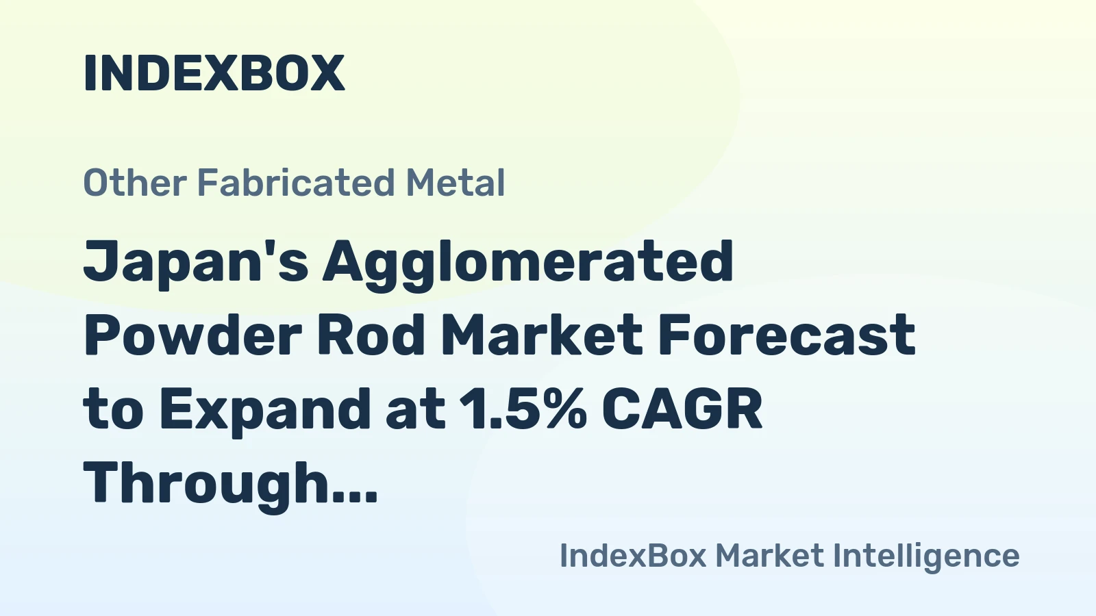 Japan's Agglomerated Powder Rod Market Forecast to Expand at 1.5% CAGR Through 2035