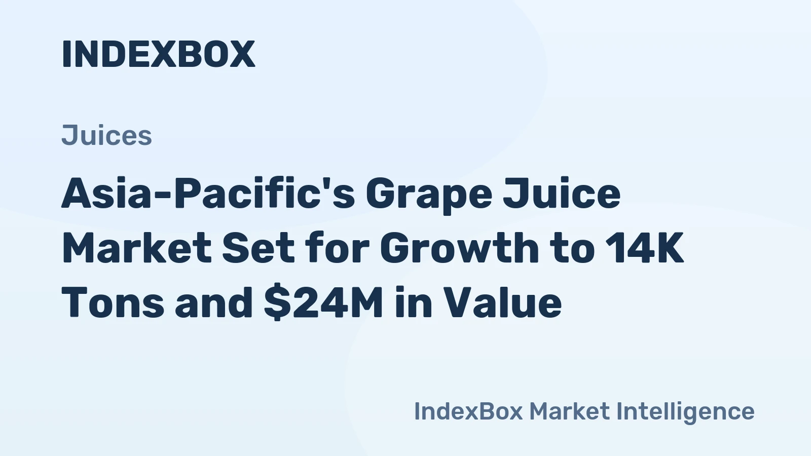 Asia-Pacific's Grape Juice Market Set for Growth to 14K Tons and $24M in Value