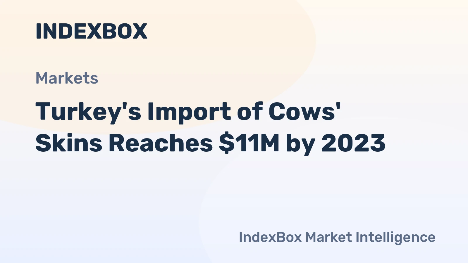 Turkey's Import of Cows' Skins Reaches $11M by 2023