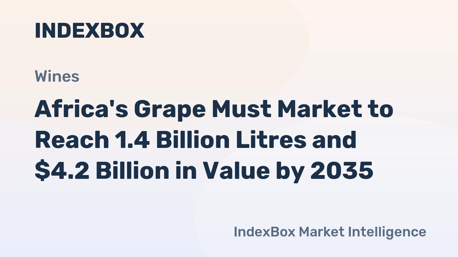 Africa's Grape Must Market to Reach 1.4 Billion Litres and $4.2 Billion in Value by 2035