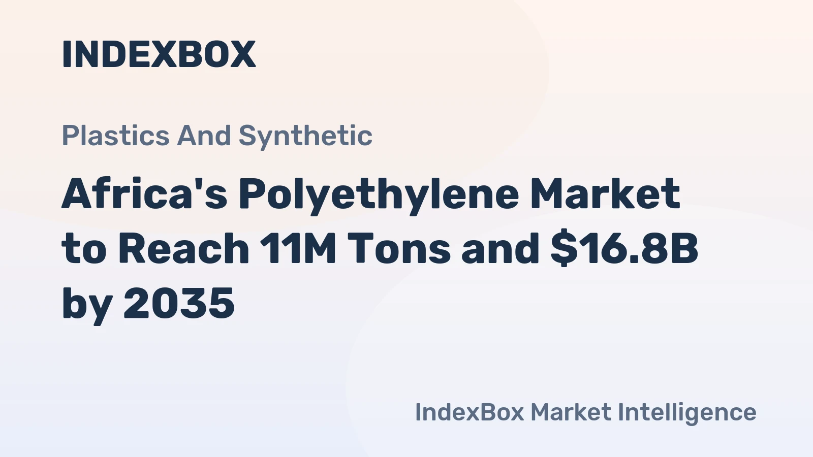 Africa's Polyethylene Market to Reach 11M Tons and $16.8B by 2035