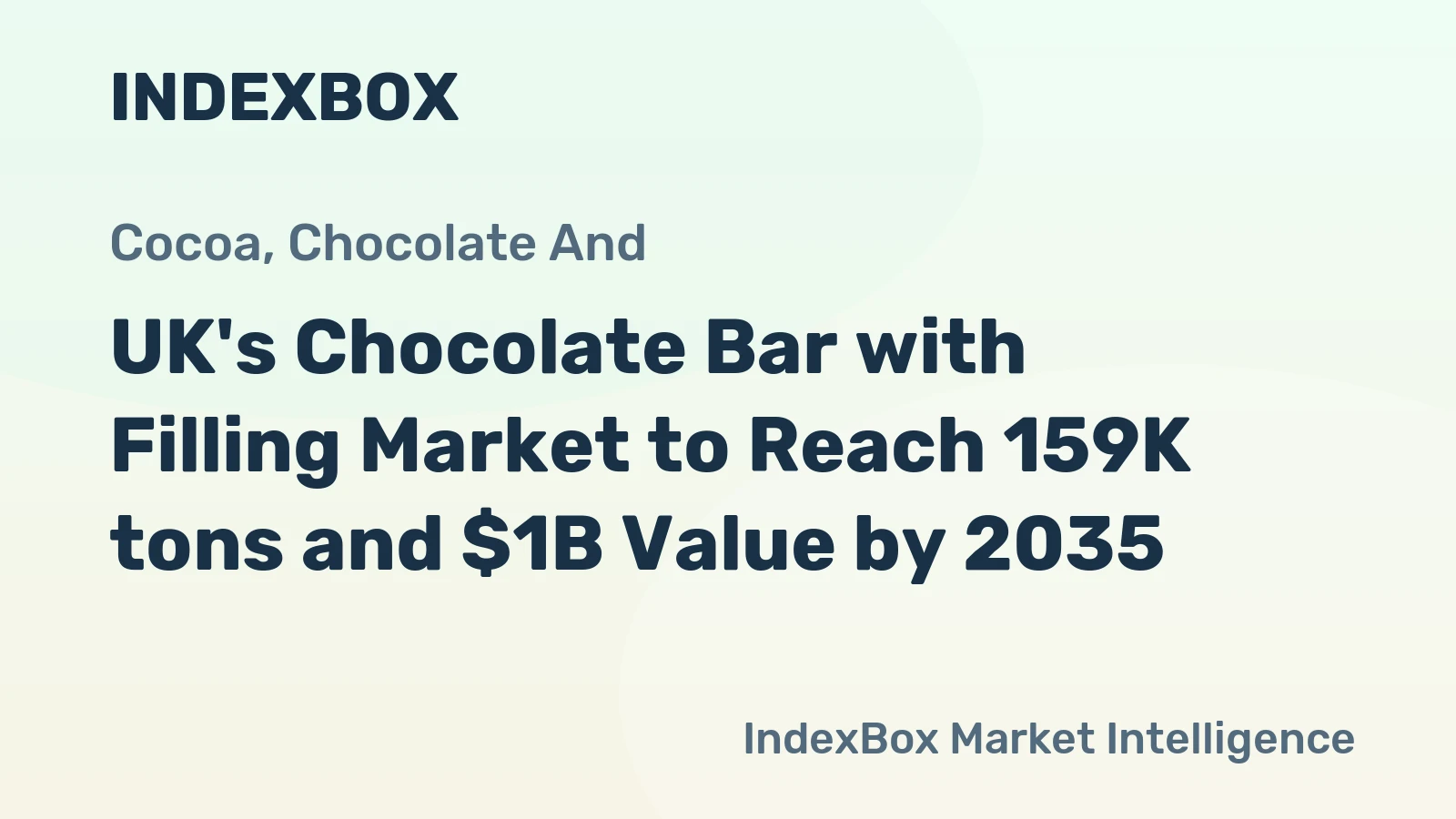 UK's Chocolate Bar with Filling Market to Reach 159K tons and $1B Value by 2035